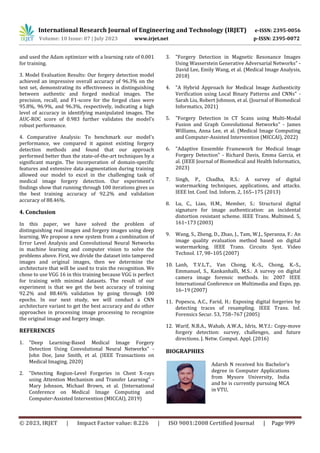 ERROR LEVEL ANALYSIS IN IMAGE FORGERY DETECTION | PDF