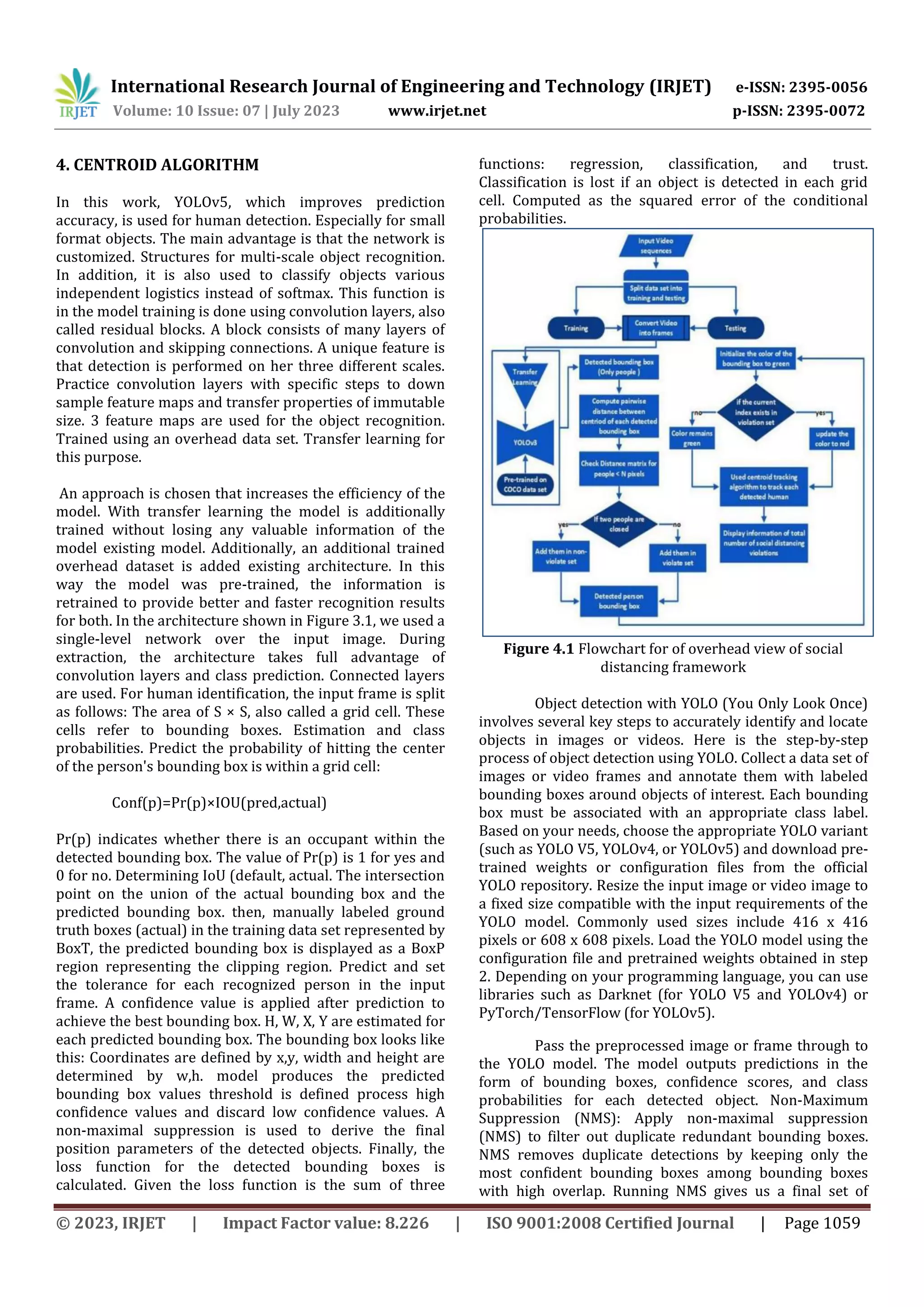 Social Distance Monitoring and Mask Detection Using Deep Learning Techniques | PDF