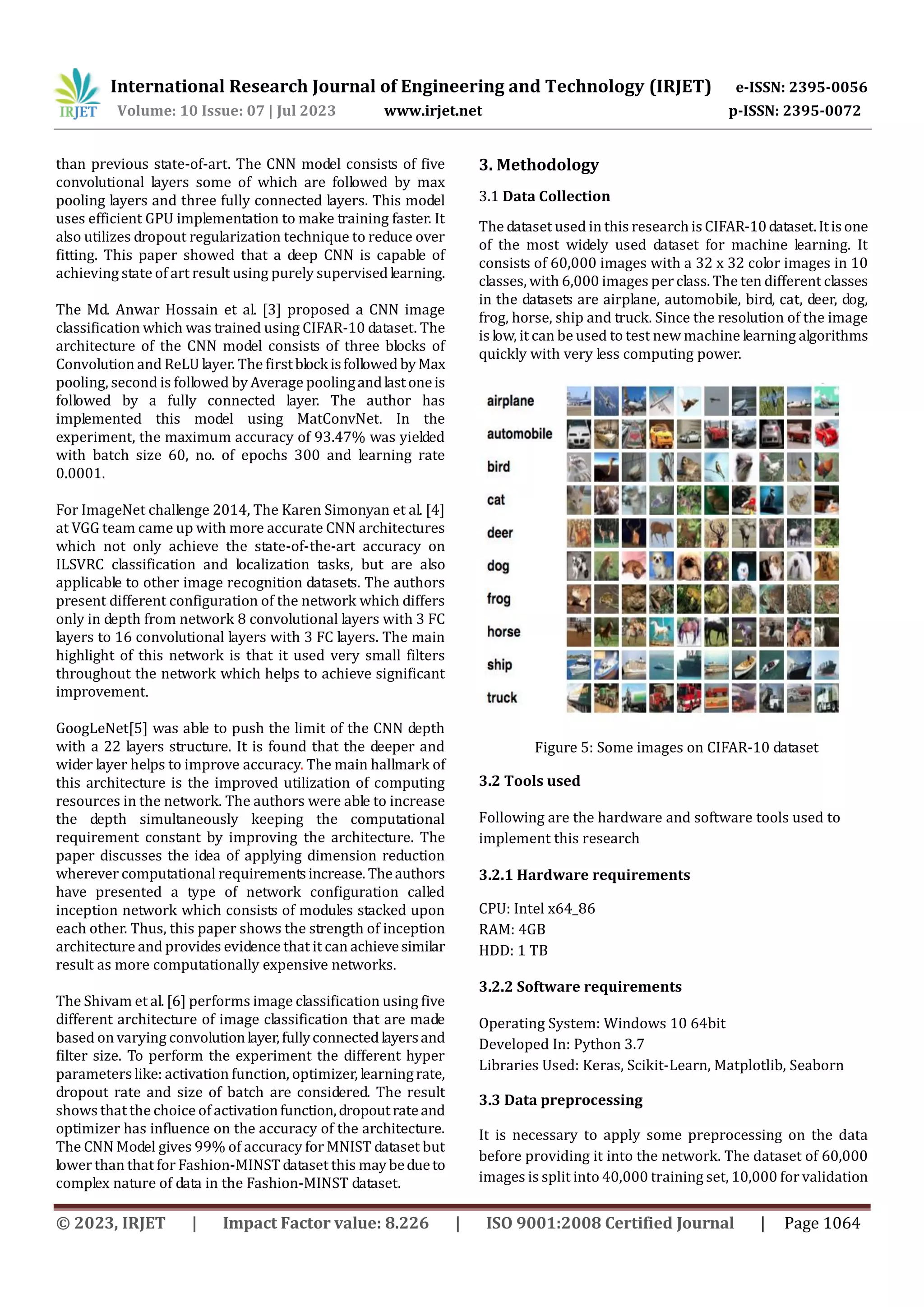 Classification of Images Using CNN Model and its Variants | PDF