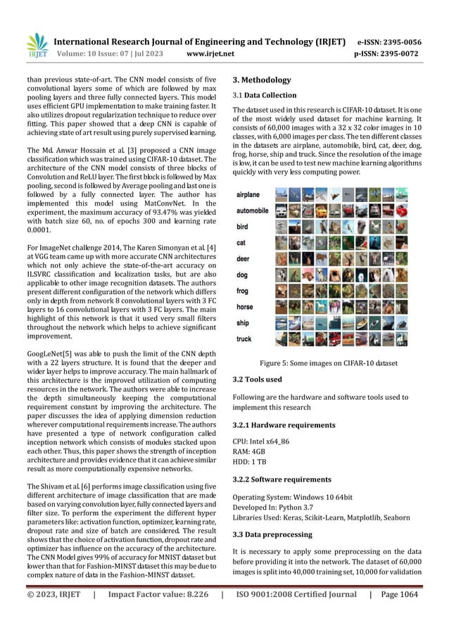 Classification of Images Using CNN Model and its Variants | PDF