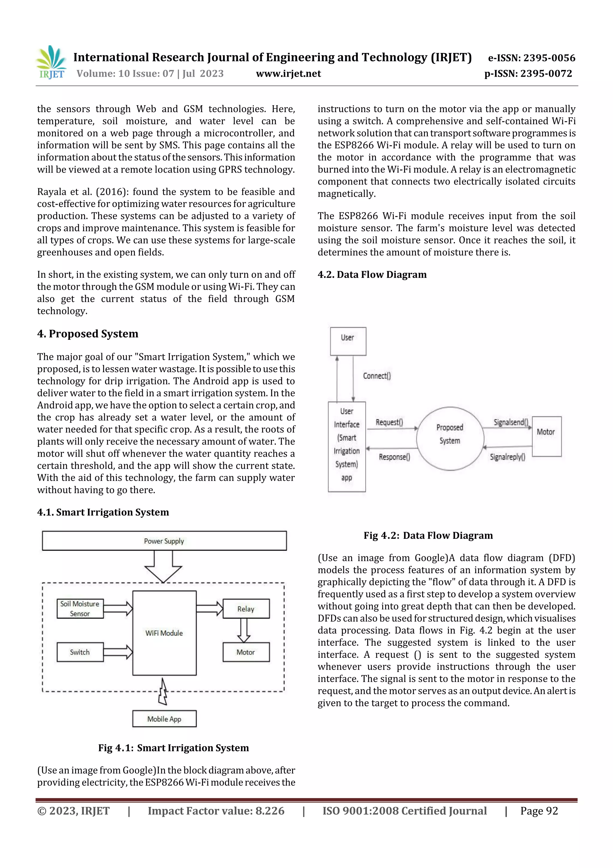 Smart Irrigation System Using IOT | PDF