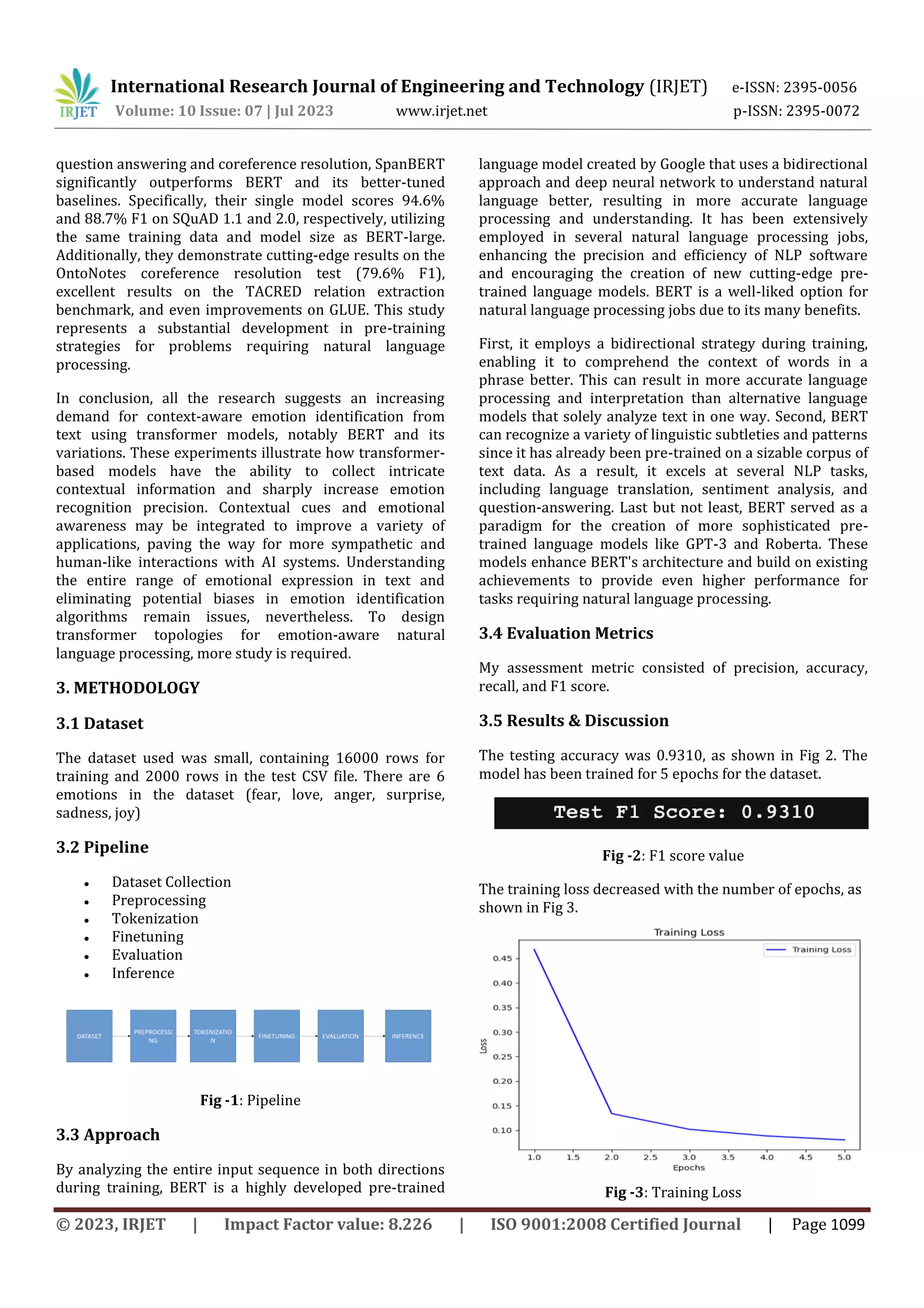 Contextual Emotion Recognition Using Transformer Based Models Pdf Artificial Intelligence
