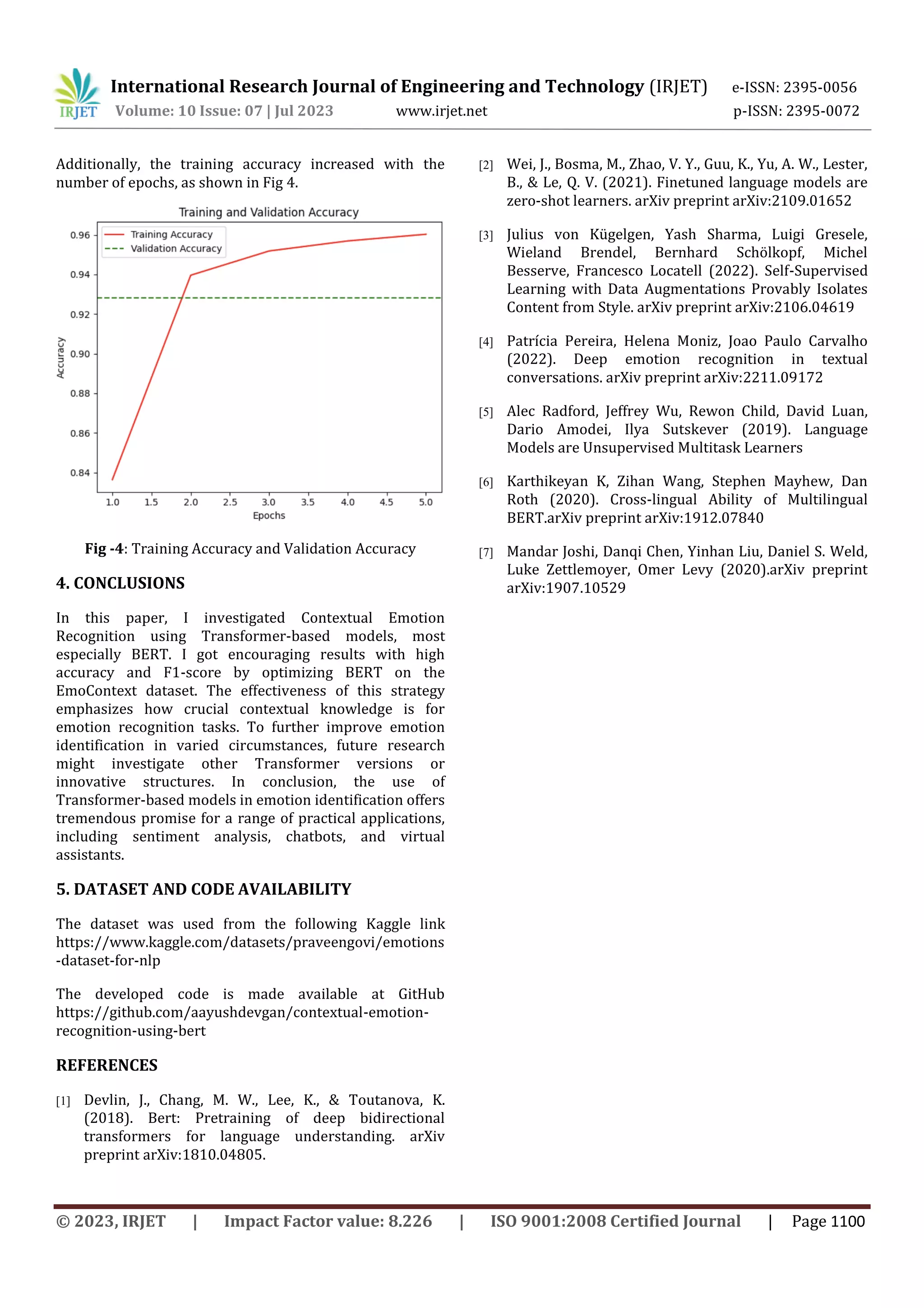 Contextual Emotion Recognition Using Transformer Based Models Pdf Artificial Intelligence
