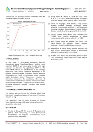 Contextual Emotion Recognition Using Transformer-Based Models | PDF
