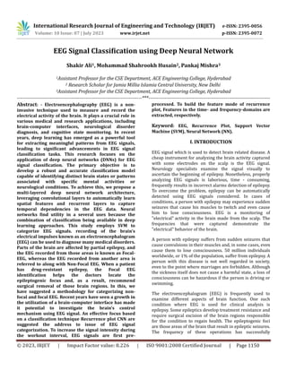 EEG Signal Classification using Deep Neural Network | PDF
