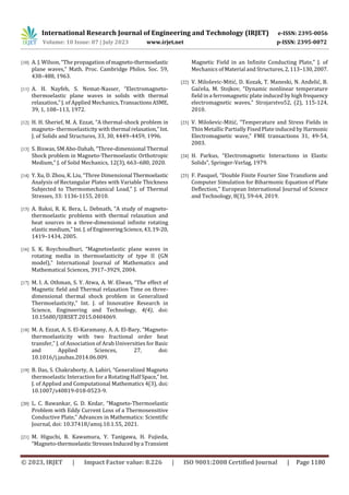Analysis of Hysteresis and Eddy Current losses in ferromagnetic plate ...