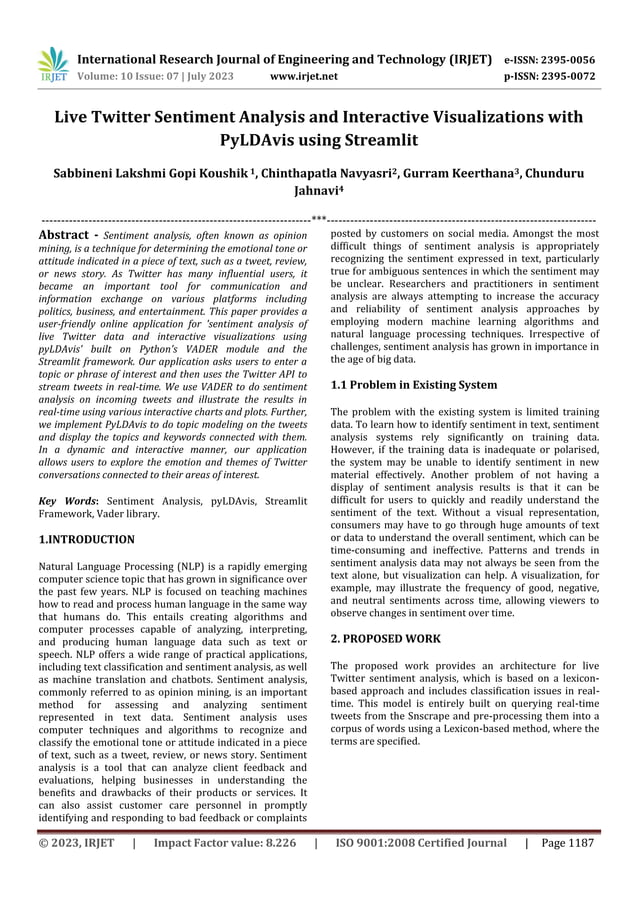 Live Twitter Sentiment Analysis and Interactive Visualizations with ...