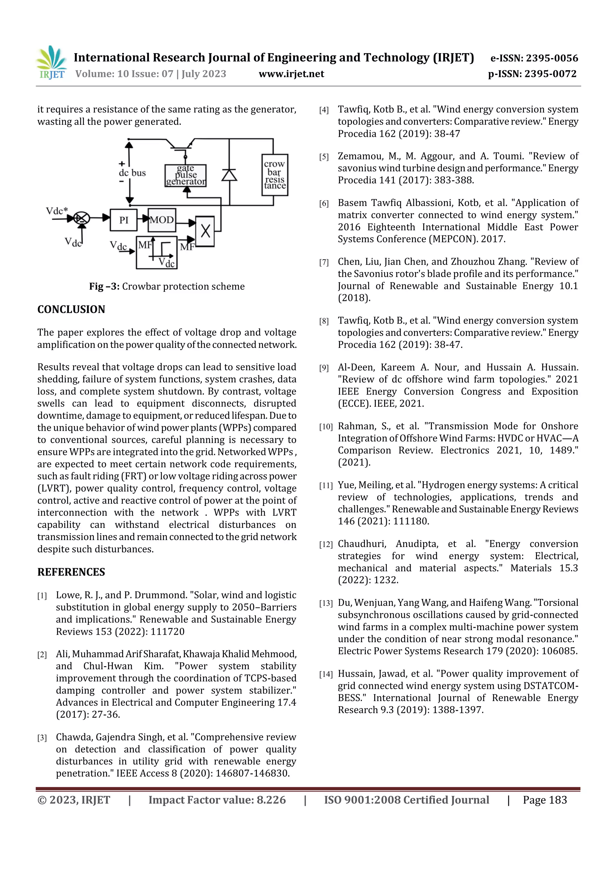 Mitigation of Voltage Dip and Swell Faults in Wind Energy Conversion Systems | PDF