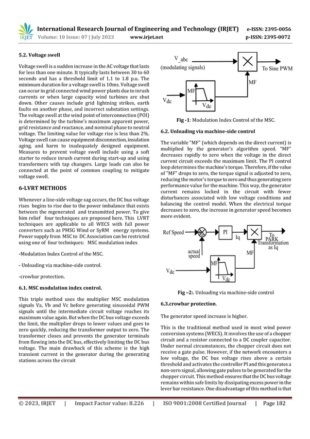 Mitigation of Voltage Dip and Swell Faults in Wind Energy Conversion Systems | PDF
