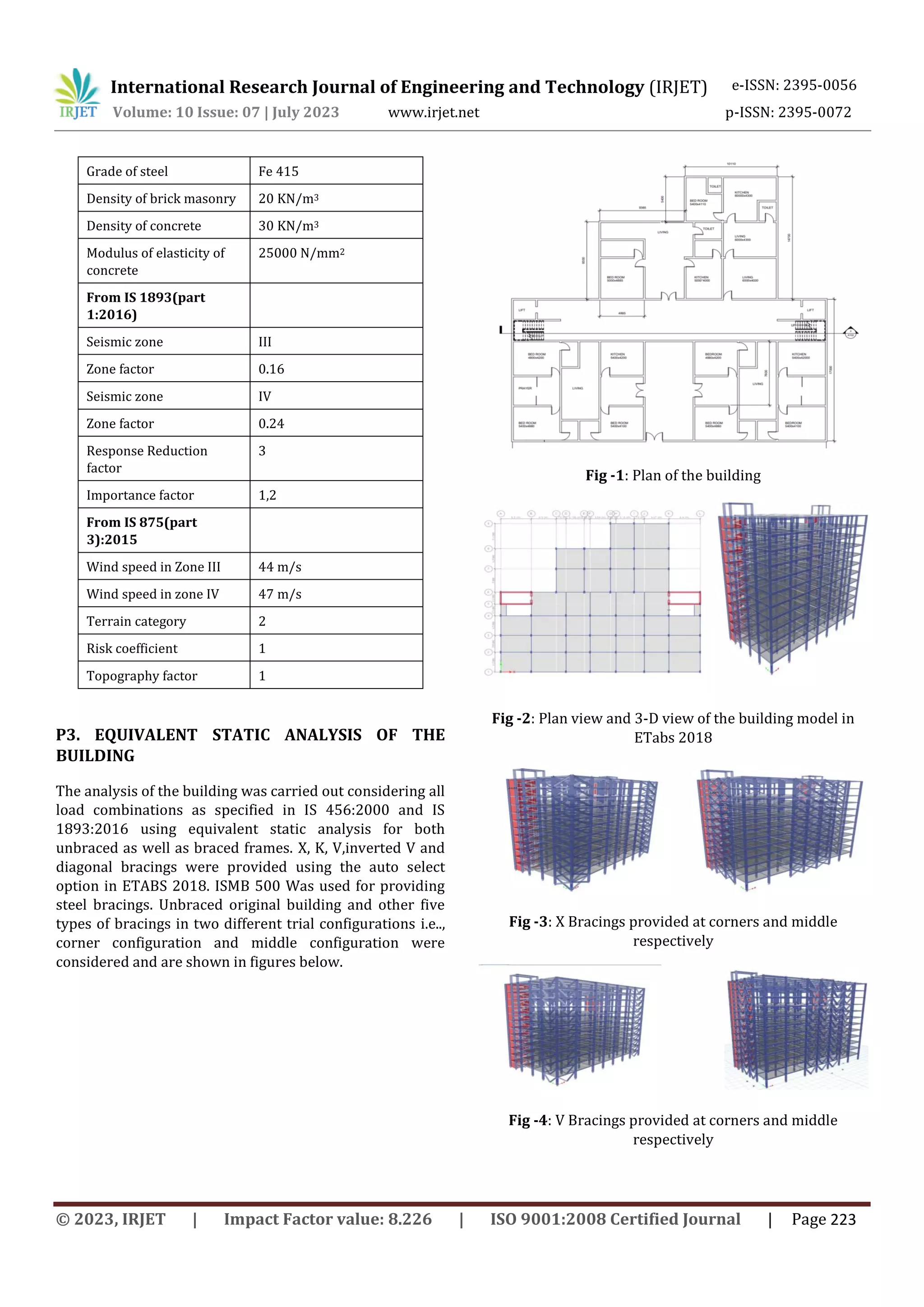 SEISMIC ANALYSIS AND RETROFITTING USING STEEL BRACING IN A MULTI-STOREYED BUILDING | PDF