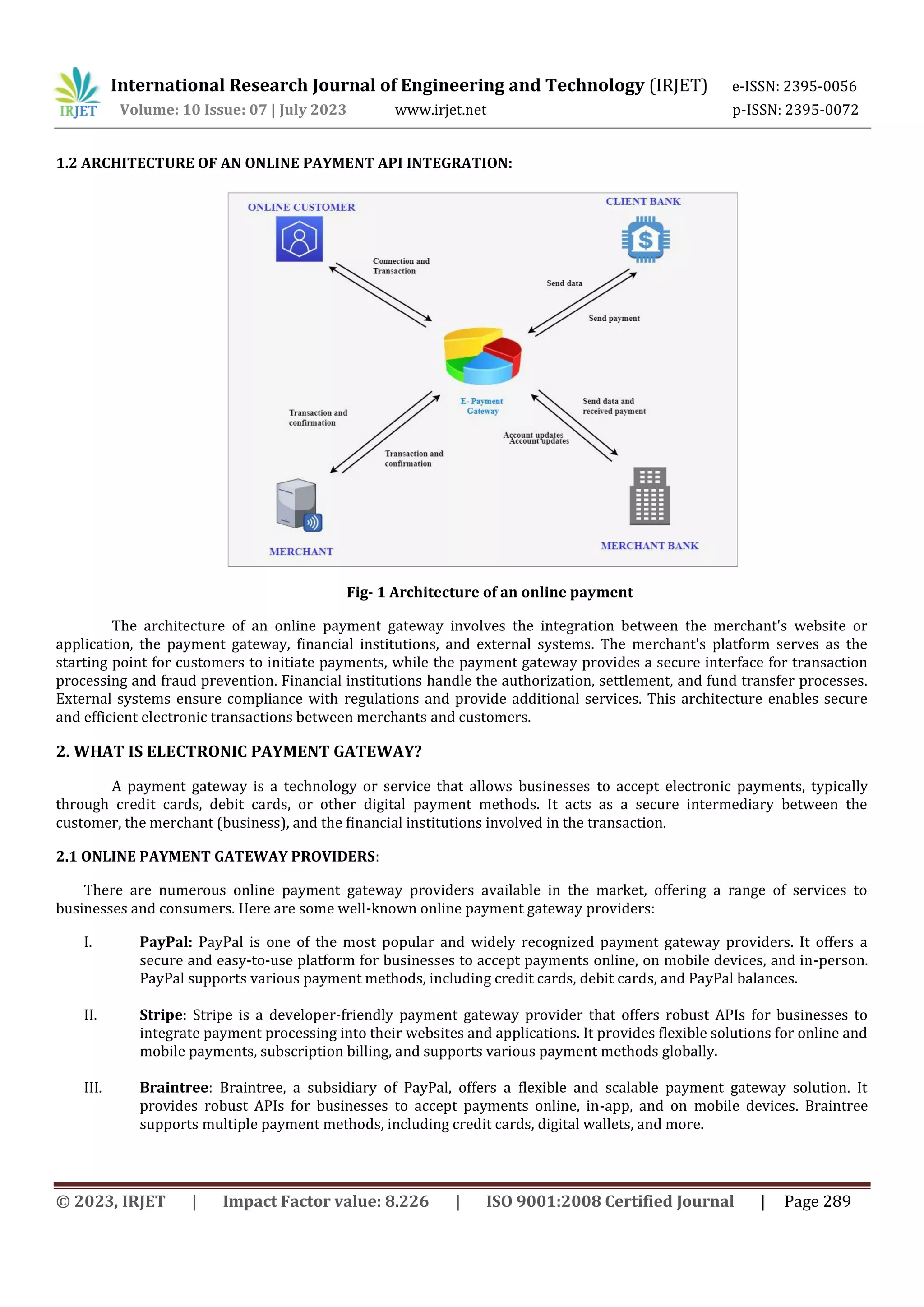 UNVEILING THE WORLD OF ONLINE PAYMENT GATEWAYS | PDF