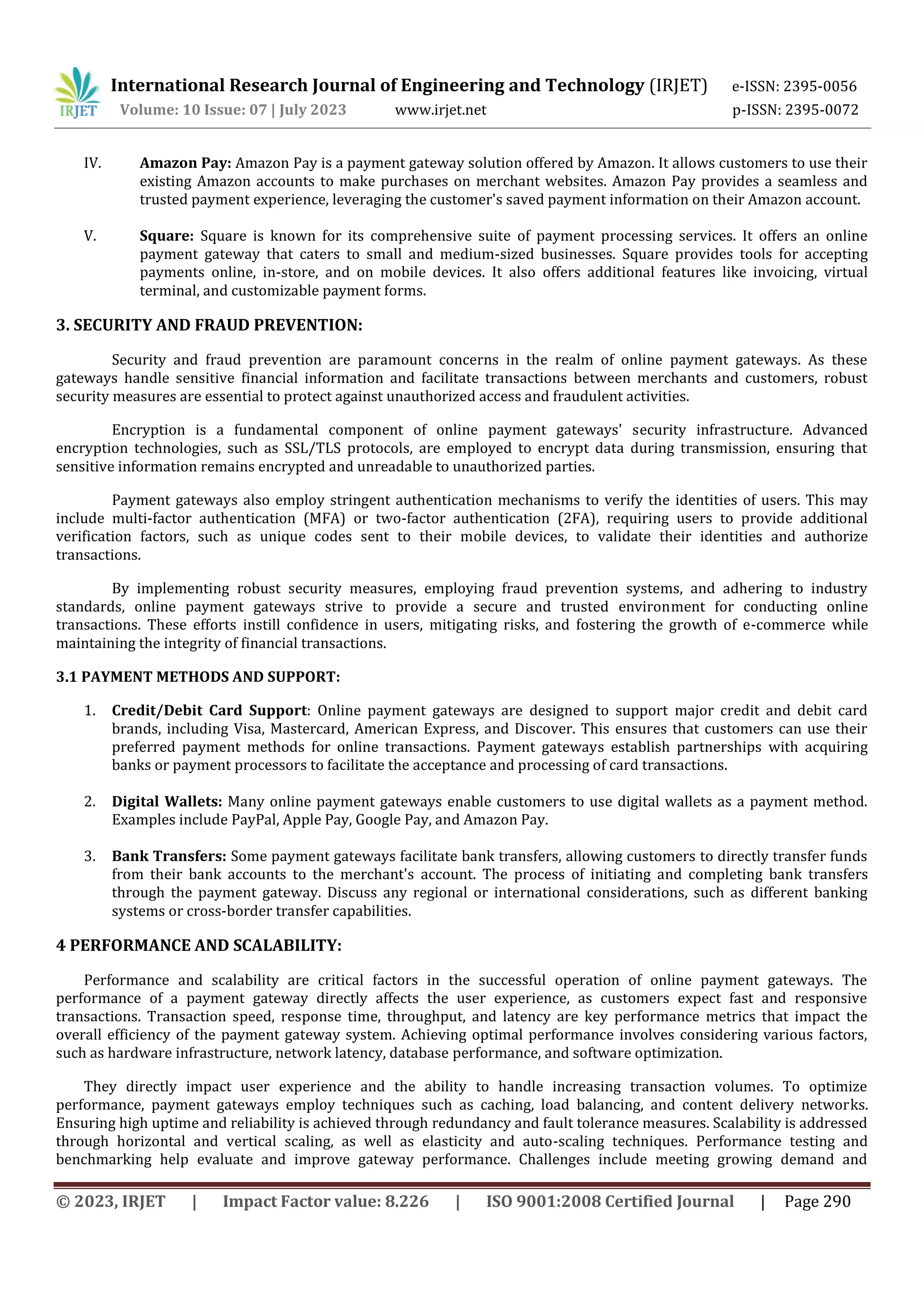 UNVEILING THE WORLD OF ONLINE PAYMENT GATEWAYS | PDF