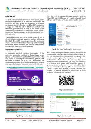 Fake Certificate Detection by using Blockchain | PDF | Computing | Technology & Computing