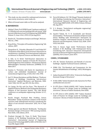 PERFORMANCE BASED ANALYSIS OF RC STRUCTURE WITH AND WITHOUT CONSIDERING SOIL STRUCTURE ...