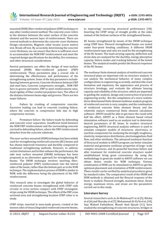 Flexural Analysis of RC Beam Strengthened with Side Near Surface Mounted-CFRP Techniques | PDF ...