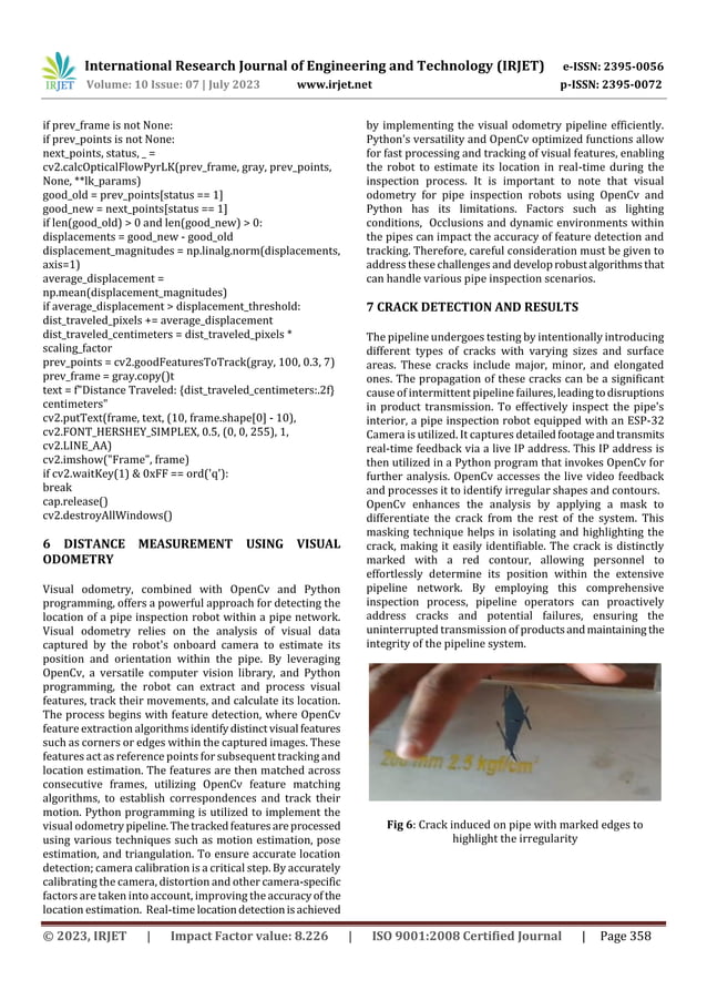 Design and Fabrication of In-Pipe Inspection Robot for Crack Analysis ...