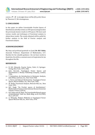 ON CONVOLUTABLE FRECHET SPACES OF DISTRIBUTIONS | PDF