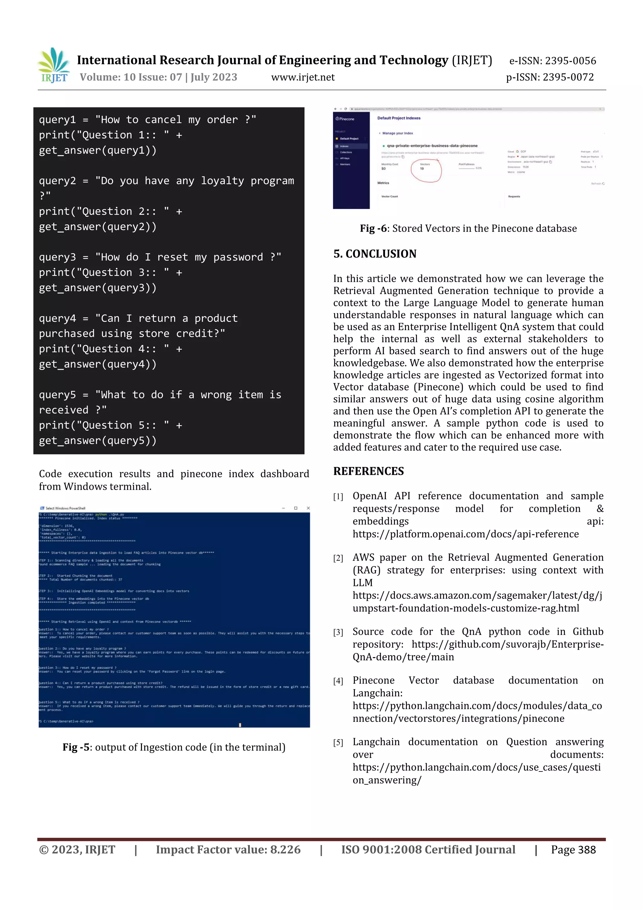 Designing a Generative AI QnA solution with Proprietary Enterprise Business Knowledge using ...