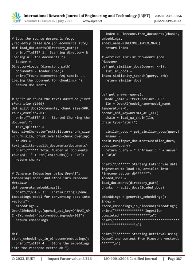 Designing a Generative AI QnA solution with Proprietary Enterprise Business Knowledge using ...