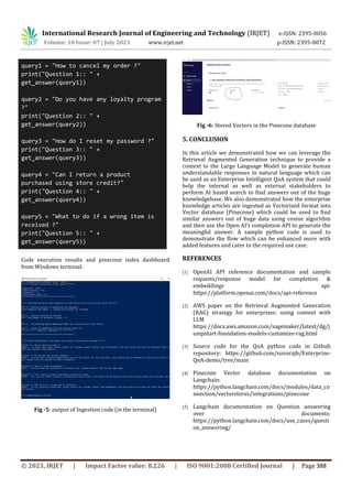 Designing a Generative AI QnA solution with Proprietary Enterprise Business Knowledge using ...