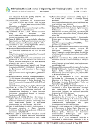 Digital Transformation of Higher Education: Leveraging e-Governance in India | PDF