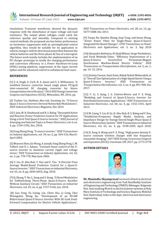 THREE-PHASE OF BI-DIRECTIONAL Z-SOURCE CONVERTERS FOR VEHICLE-TO-GRID ...