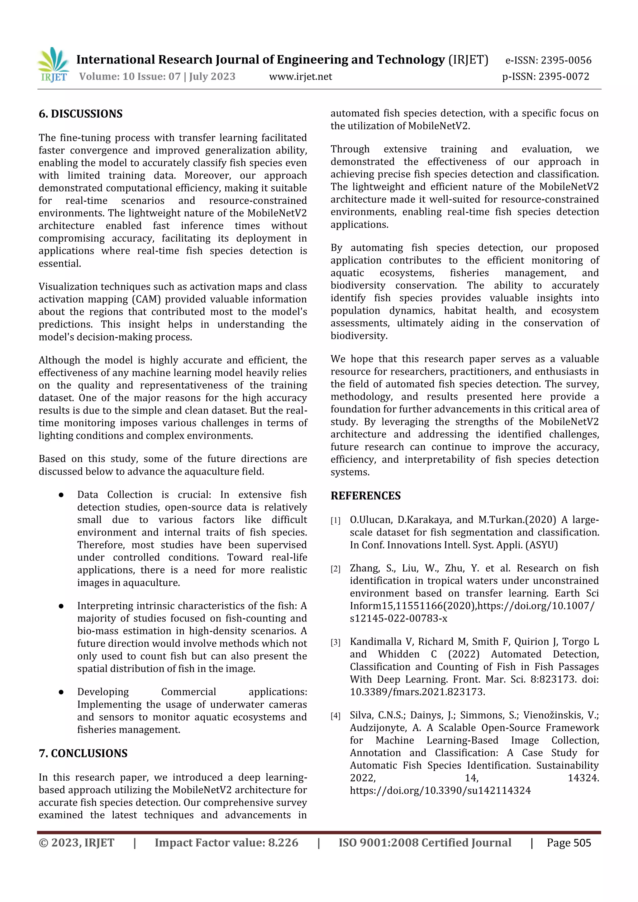 Automated Fish Species Detection | PDF