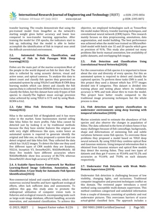 Automated Fish Species Detection | PDF