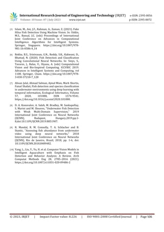 Automated Fish Species Detection | PDF