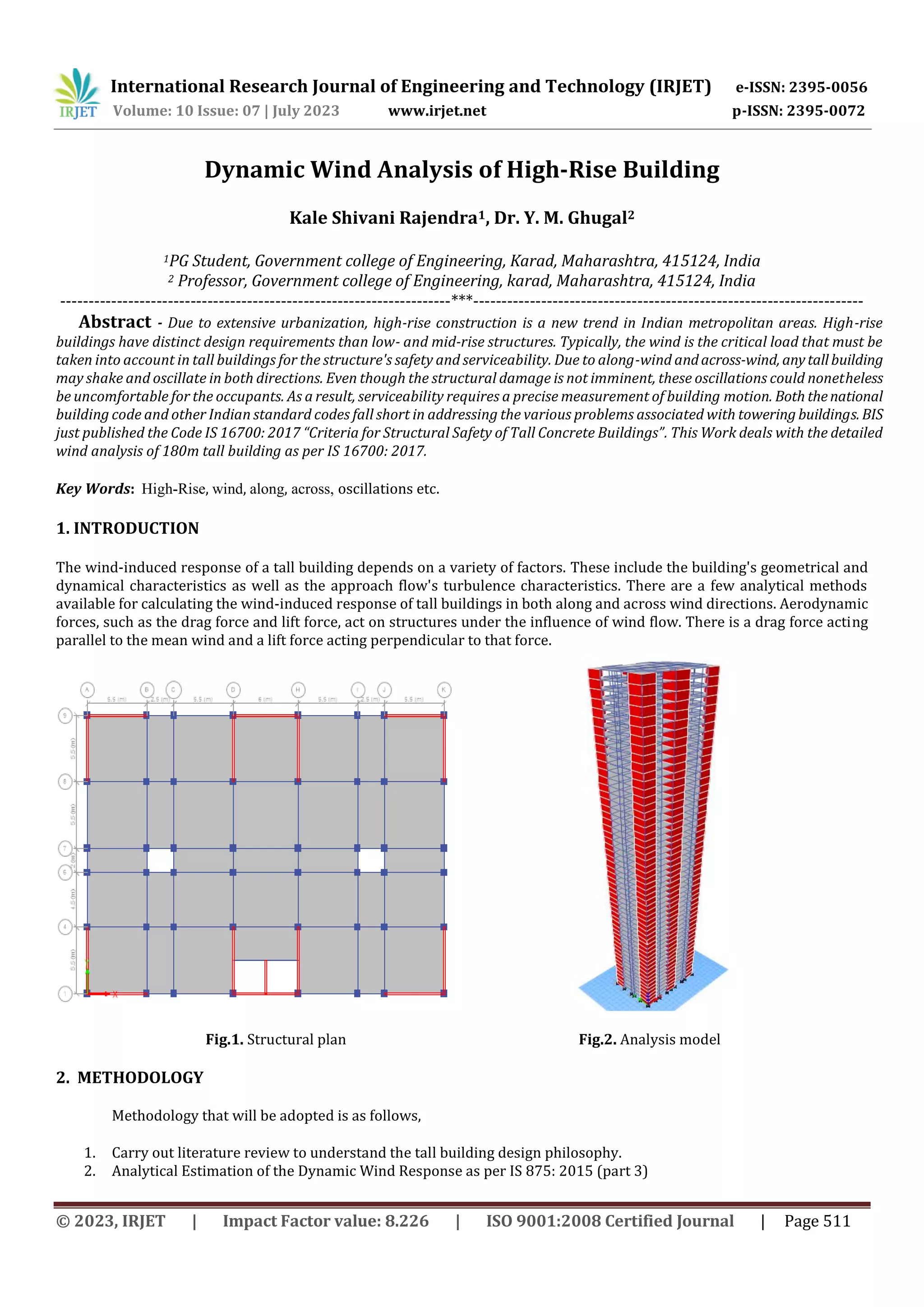 Dynamic Wind Analysis of High-Rise Building | PDF