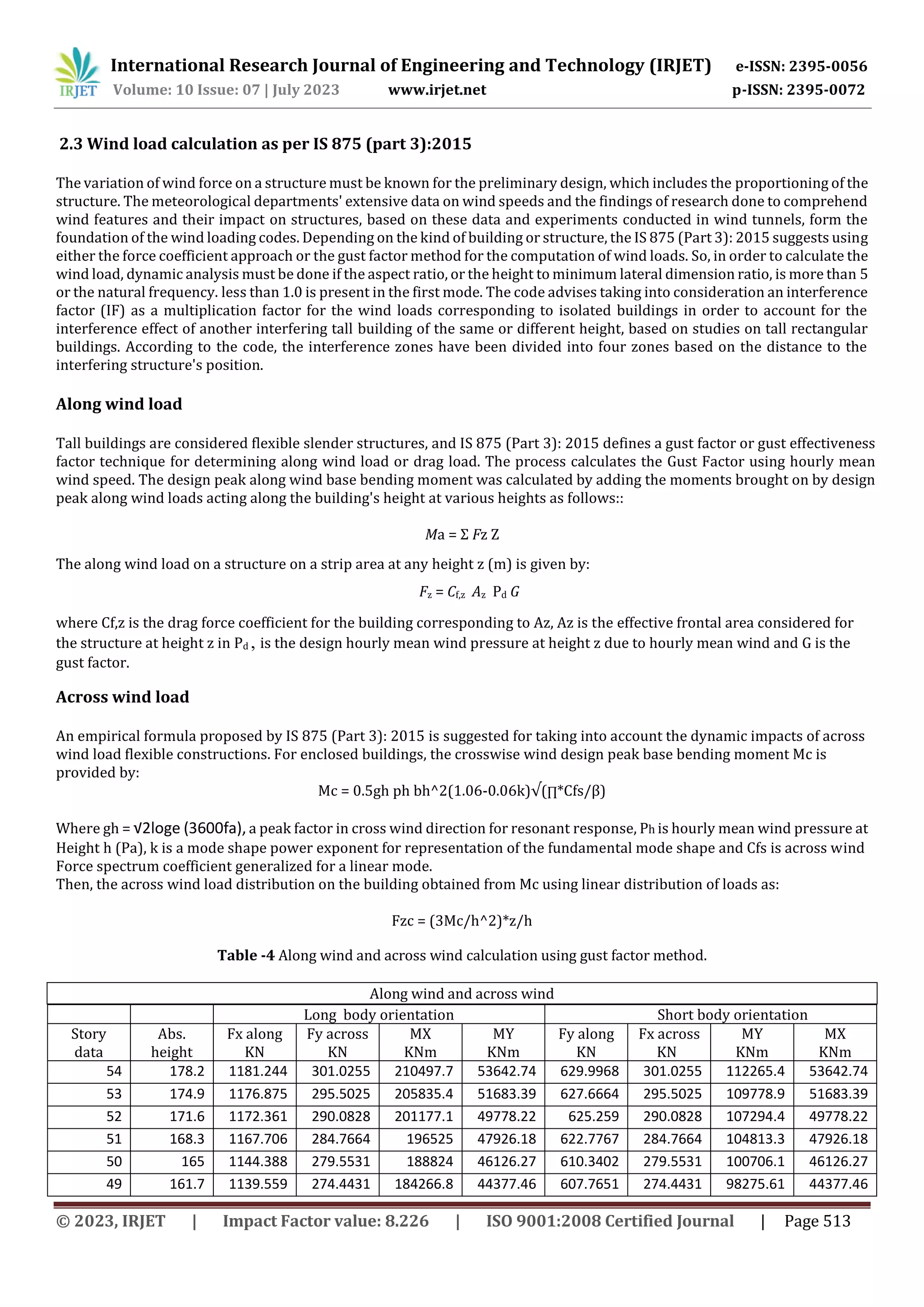 Dynamic Wind Analysis of High-Rise Building | PDF