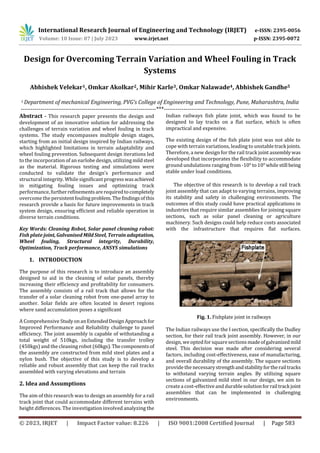 Design for Overcoming Terrain Variation and Wheel Fouling in Track ...