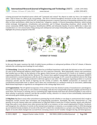 A REVIEW PAPER ON “IOT” & FUTURE RESEARCH IN INTERNET APPLICATIONS | PDF