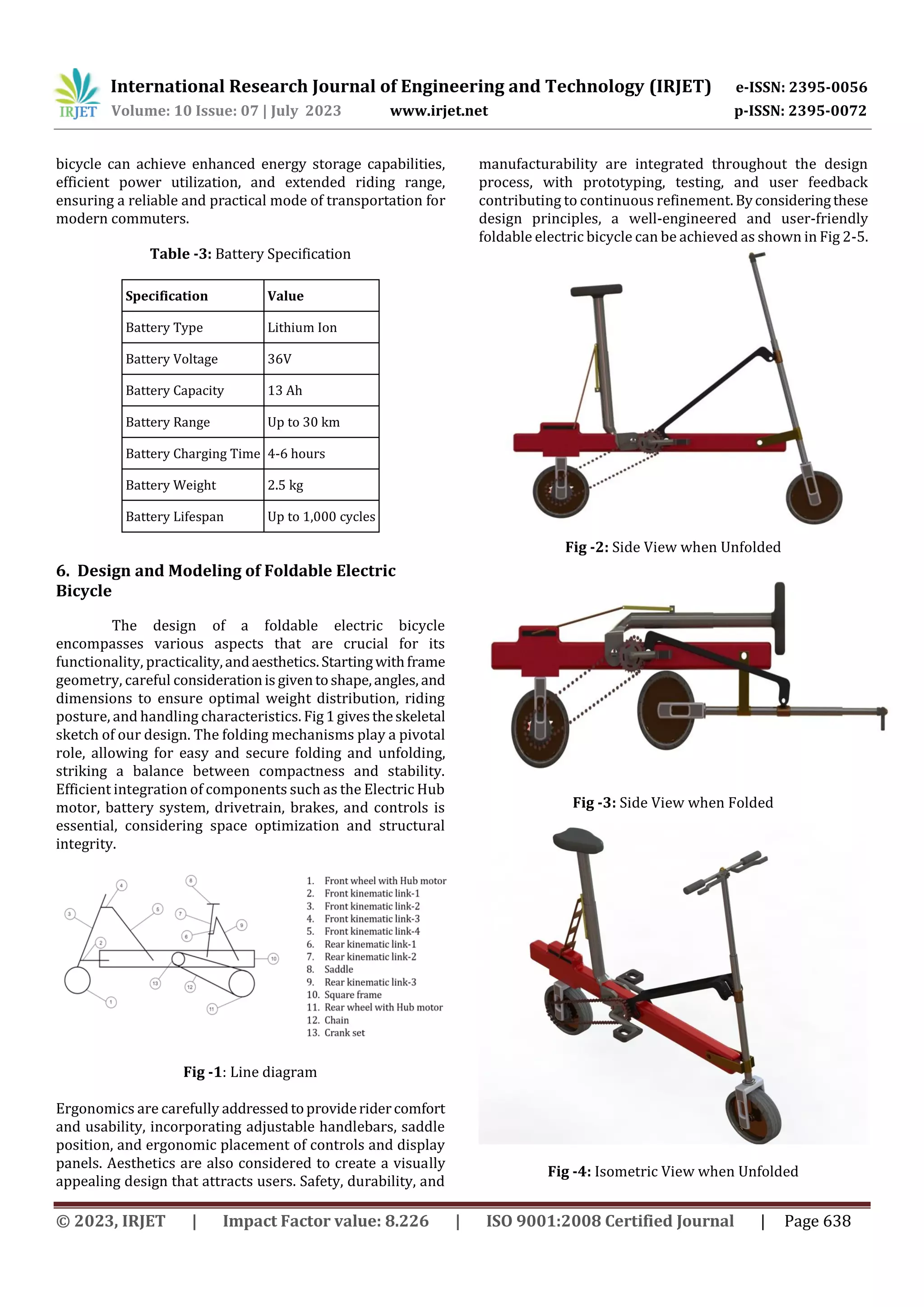 Formulating a Foldable Electric Bicycle | PDF