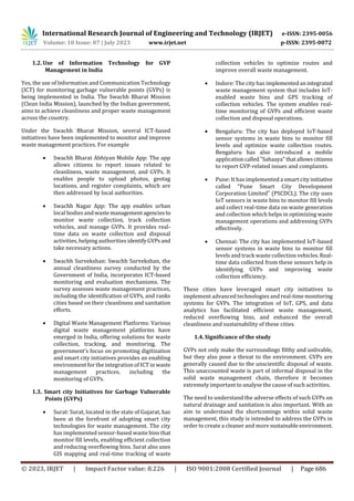 Evaluating Garbage Vulnerable Points (GVPs) in fringe areas of Vadodara ...