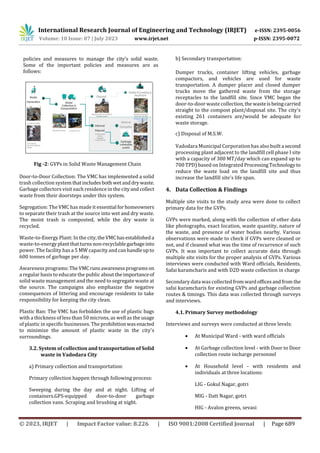 Evaluating Garbage Vulnerable Points (GVPs) in fringe areas of Vadodara ...
