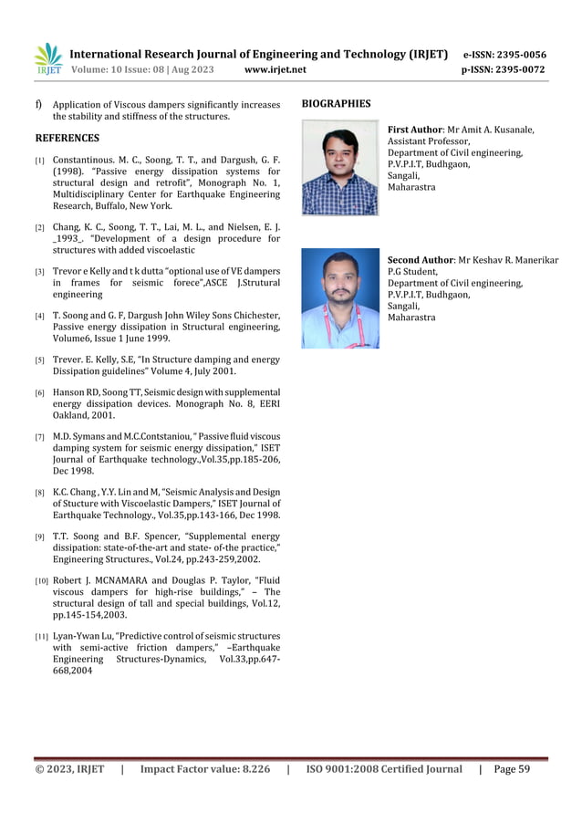 Analysis Of Moment Resisting Reinforced Concrete Frames For Seismic