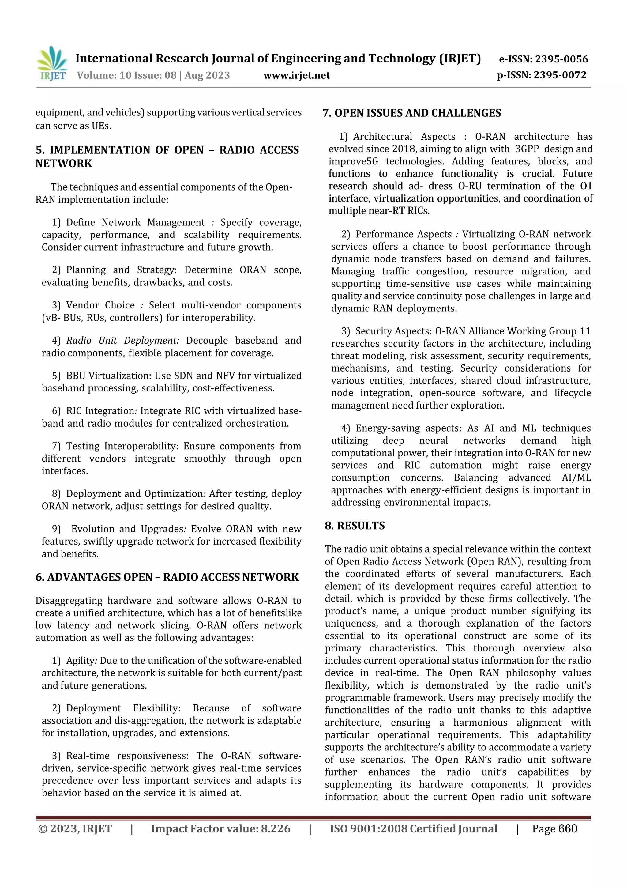Progression of Radio Access Network towards Open-RAN | PDF