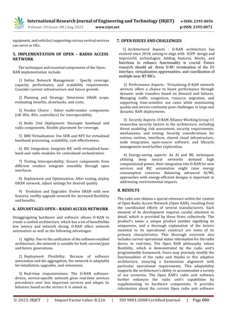 Progression of Radio Access Network towards Open-RAN | PDF