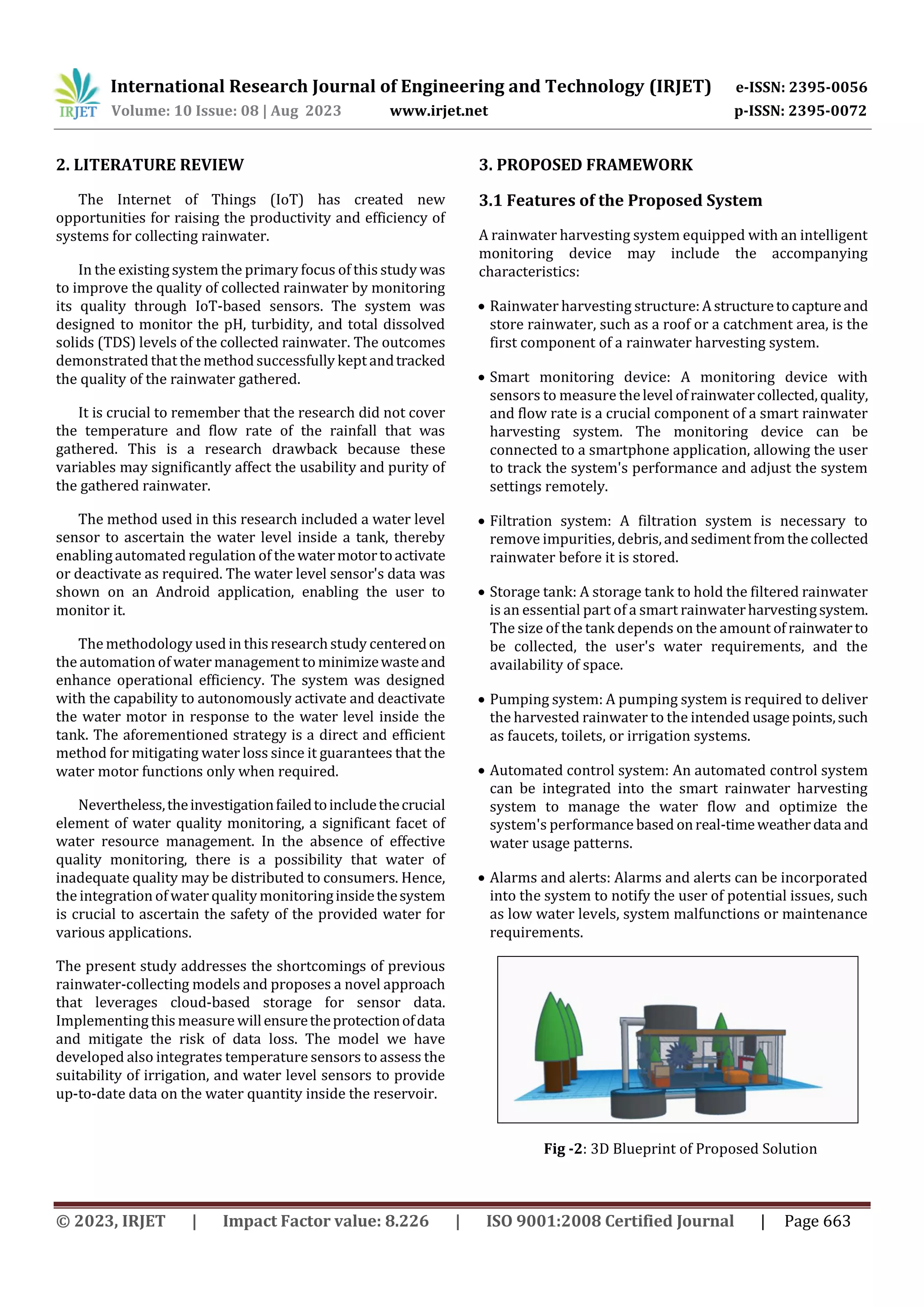 Smart Rainwater Harvesting System | PDF