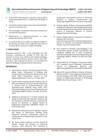 Comparative Analysis of RCC and Composite Building Subjected to Lateral ...