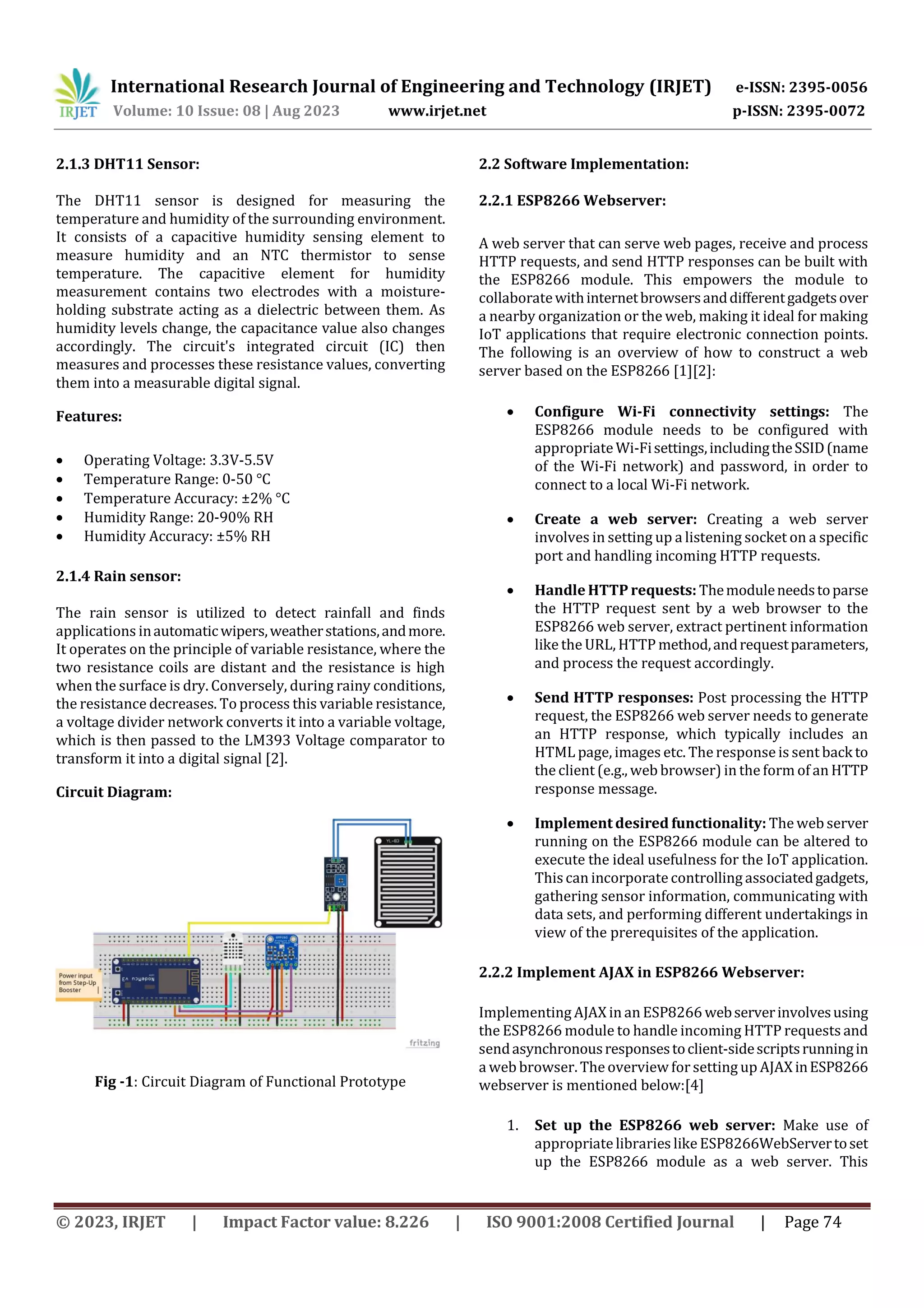 Solar-Powered IoT-Enabled Weather Monitoring System with AJAX- Based Webserver for Data ...