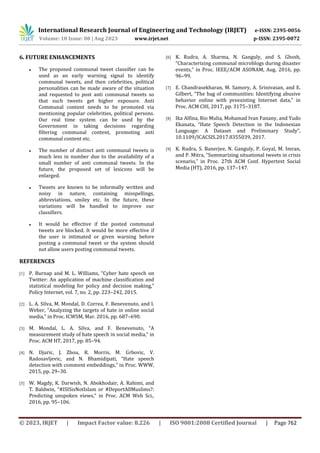 Automatic Prediction and Countering of Communal Tweets using Machine ...