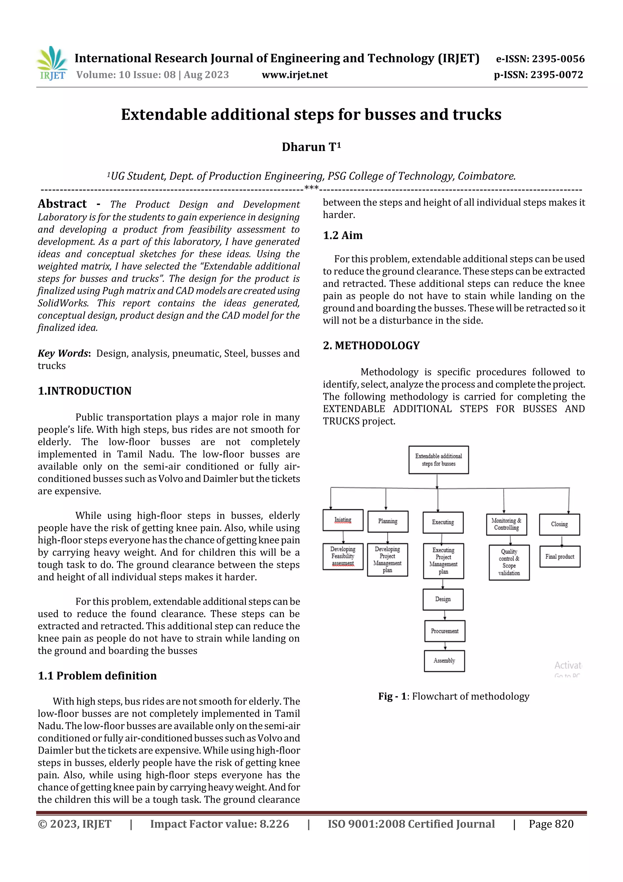 Extendable additional steps for busses and trucks | PDF