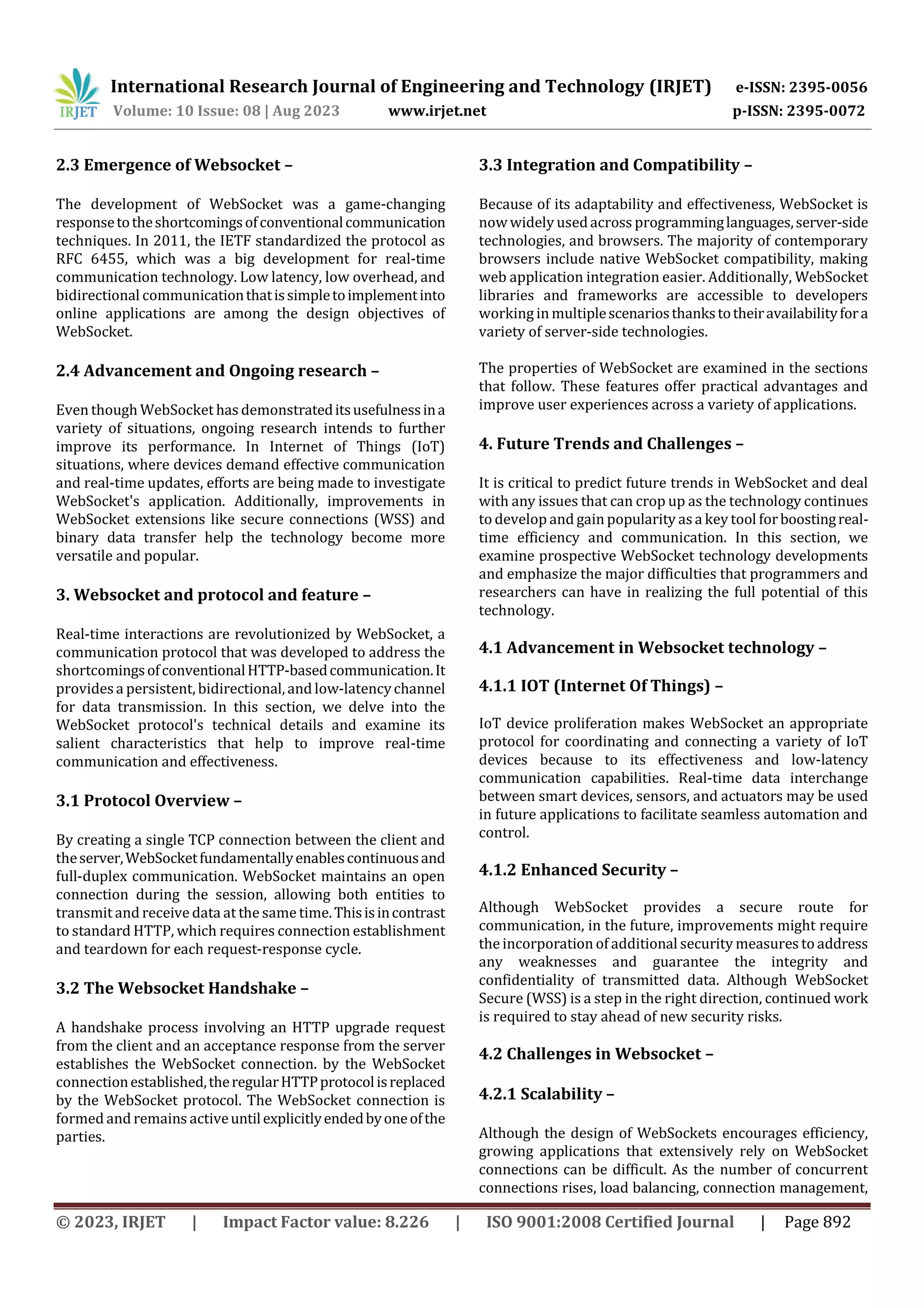 Enhancing Real Time Communication And Efficiency With Websocket Pdf 7420