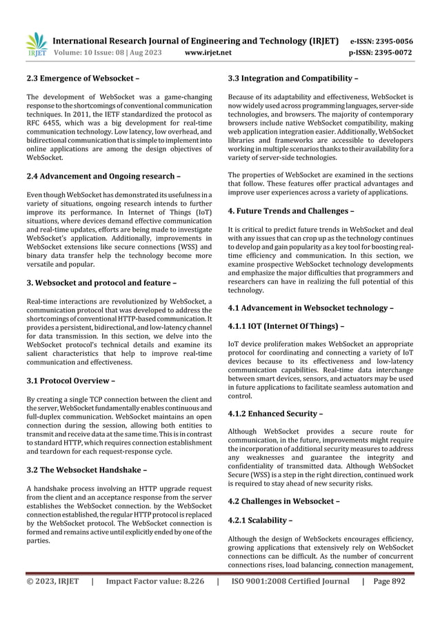 Enhancing Real Time Communication And Efficiency With Websocket Pdf