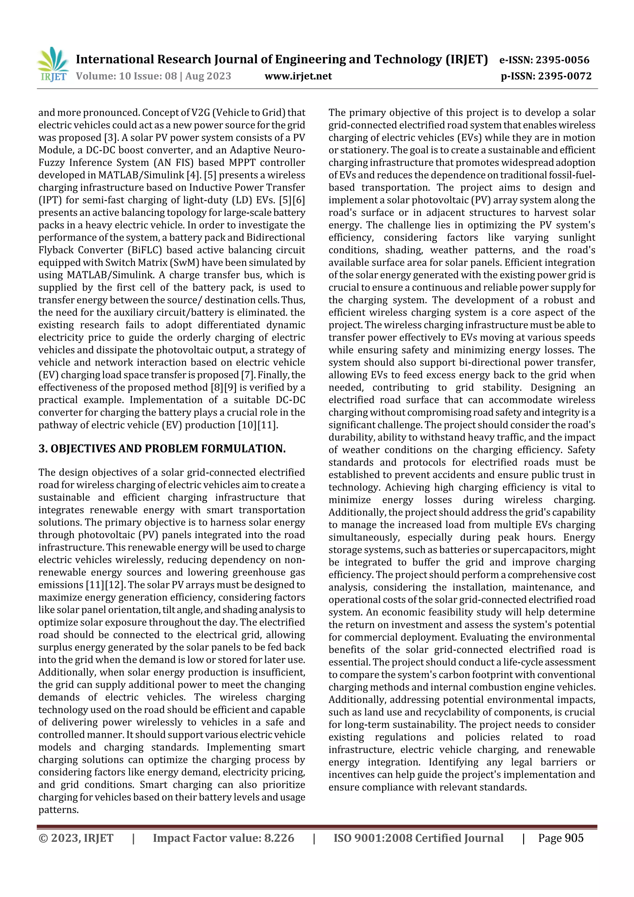 DESIGN AND SIMULATION OF SOLAR BASED FAST CHARGING STATION FOR ELECTRIC VEHICLE USING MATLAB | PDF