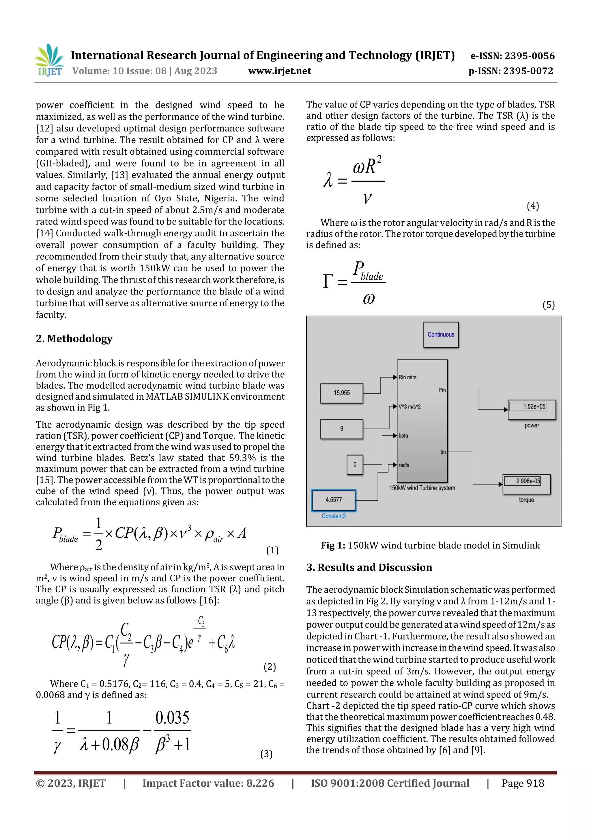 Performance Analysis of Aerodynamic Design for Wind Turbine Blade | PDF
