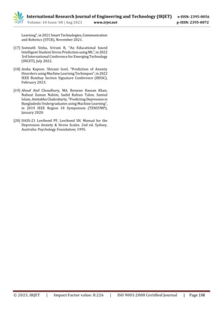 Mental Illness Prediction using Machine Learning Algorithms | PDF | Mental Health | Diseases and ...