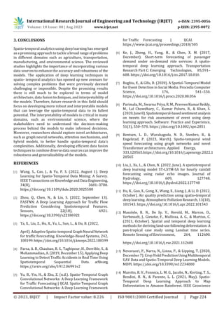 Spatio-Temporal Data Analysis using Deep Learning | PDF